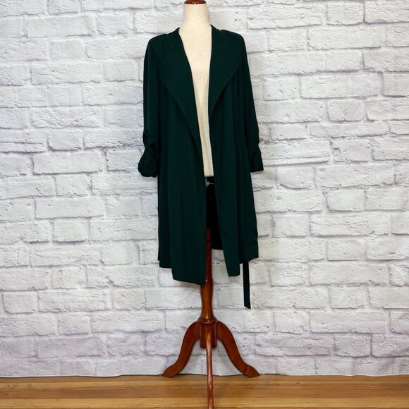 Babaton | Jackets & Coats | Aritzia Babaton Forest Green Open Trench ...